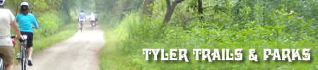 The Legacy Trails System in Tyler Texas, route, map of hiking and ...